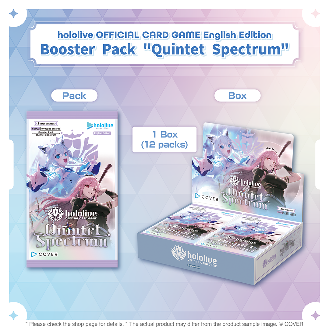 hololive OFFICIAL CARD GAME English Edition Booster Pack "Quintet Spectrum"